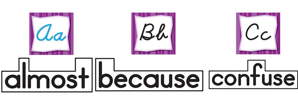 Word Wall Quick Stick Bulletin Board Set (GR 3) (100 precut high ...